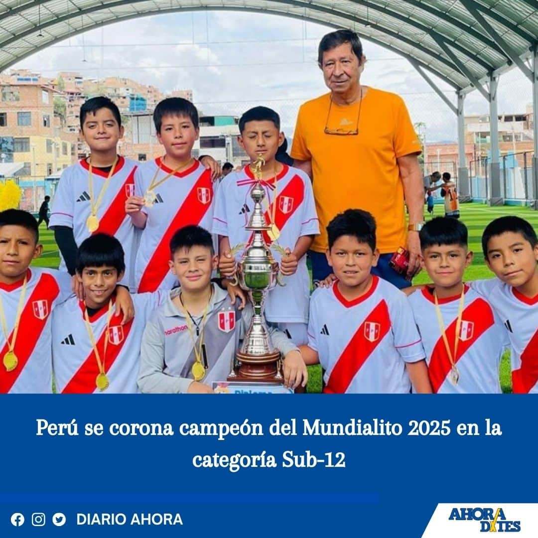 Perú se corona campeón del Mundialito 2025 en la categoría Sub-12