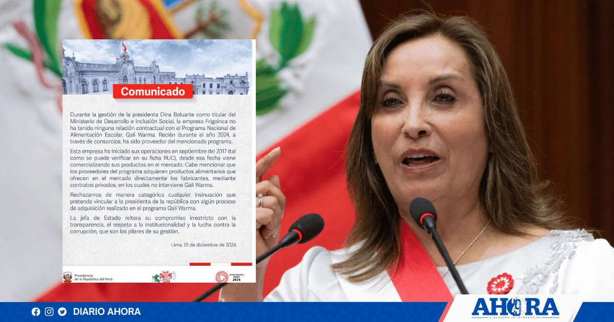 Caso Qali Warma: Presidencia responde ante denuncias por alimentos en ...
